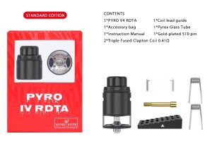 ATOMIZADOR RDTA PYRO IV V4 5ML - VANDY VAPE - Top Vape Brasil