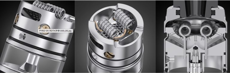 ATOMIZADOR RDTA PYRO IV V4 5ML - VANDY VAPE - Top Vape Brasil